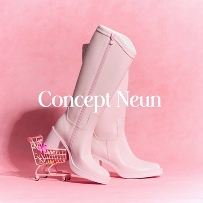 【宁艺卓徐艺洋同款】Concept Neun Dream Girl系列圆头厚底长靴