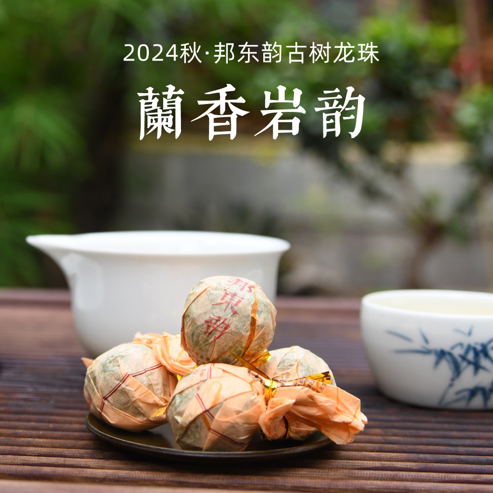 2024年秋 吃茶哥邦东韵古树龙珠 普洱茶 生茶 100克装