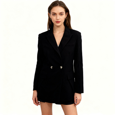 EE4891任3件包邮时尚通勤风女士西装新款翻领修身显瘦气质外套