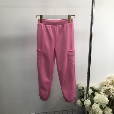 B1569任3件包邮外贸日单儿童运动裤秋冬季新款松紧腰束脚女童长裤
