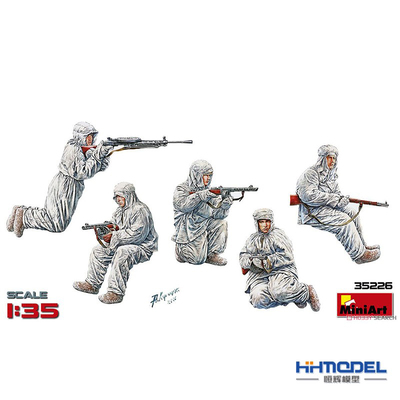 恒辉模型 Miniart 35226 1/35 坦克搭载步兵 冬季迷彩着装