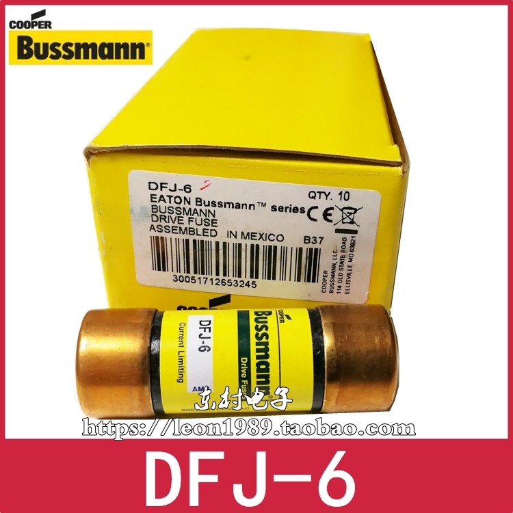 DFJ-6 6A熔断器 EATON BUSSMANN保险丝 DFJ-6 600V 21*57mm_虎窝淘