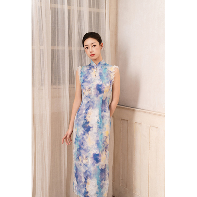 老上海复古改良收腰旗袍女日常