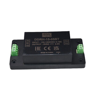 明纬开关电源 DDRH-15-12st   15W 150~1500Vdc输入DC-DC转换器