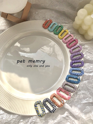 手工迷你碎发宠物bb夹蝴蝶结发夹小香风猫咪约克夏马尔济斯比熊