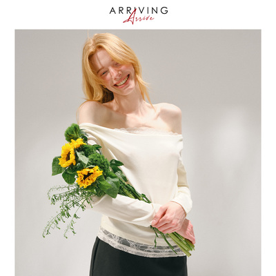 ArrivingArrive露肩蕾丝上衣