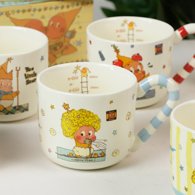 星星人联名马克杯陶瓷礼盒高颜值可爱情侣杯子水杯女大容量伴手礼