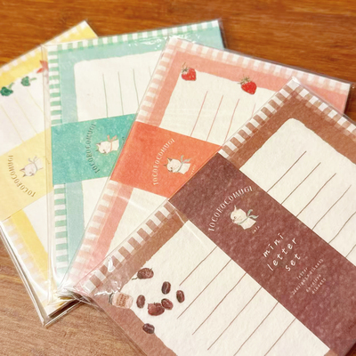 现货日本古川纸工联名信纸套装手写信笺贺卡可爱卡通装饰手帐打底