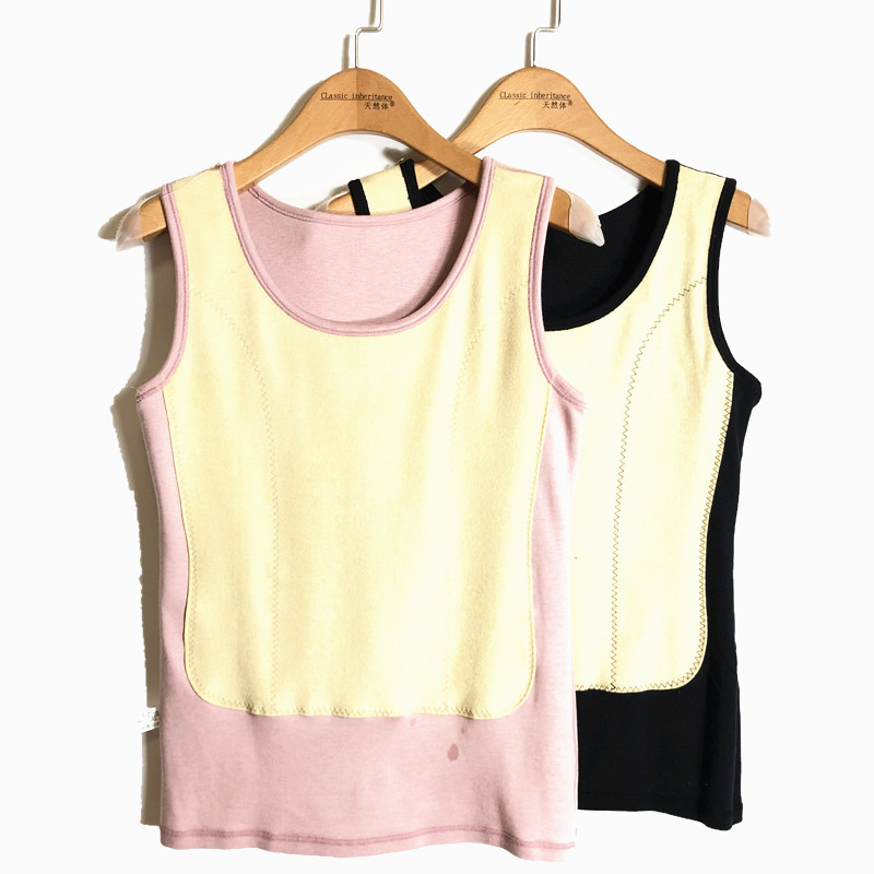 caser新款凯撒内衣女士馨思特蚕丝双层保暖背心马甲坎肩BE56726_虎窝淘