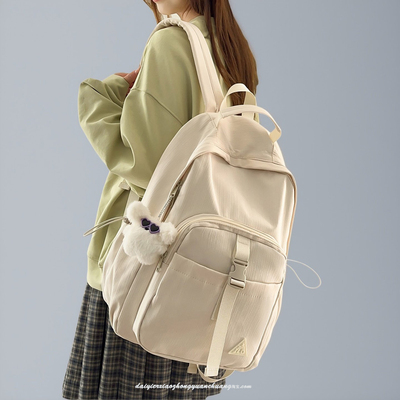 双肩包女2025新款大容量初中女生高中大学生通勤书包短途旅行背包