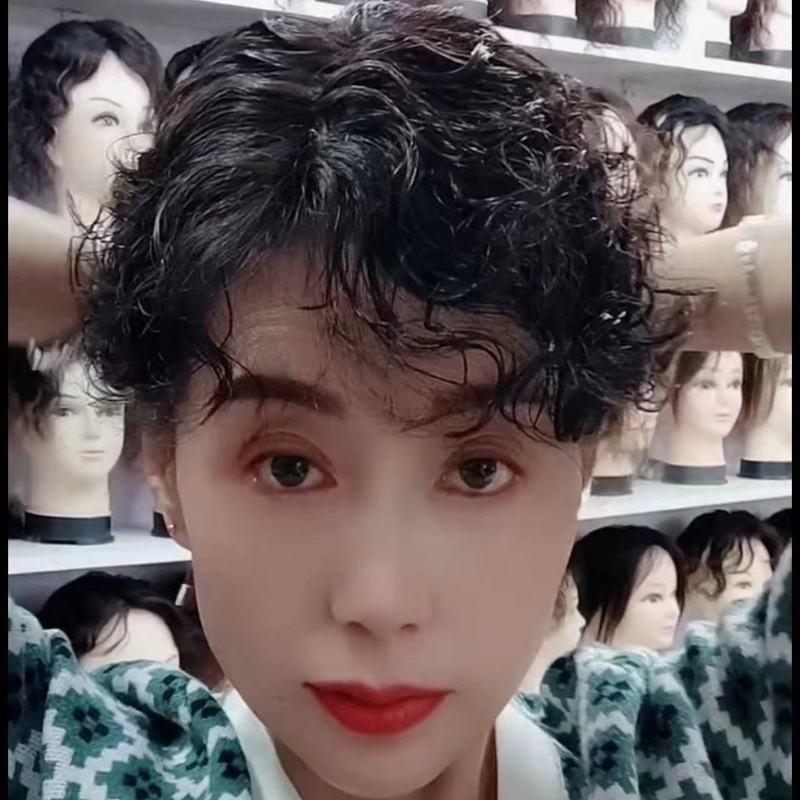 假头发头顶补发假发真人发丝网红假发片新款洋气加厚超轻薄可水洗