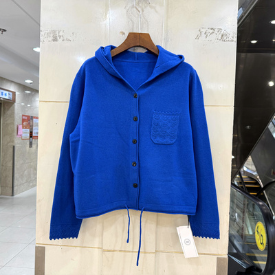 309-8982休闲连帽羊毛羊绒毛衣