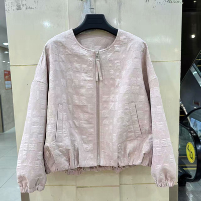 卓颜秋J261W012方格休闲外套