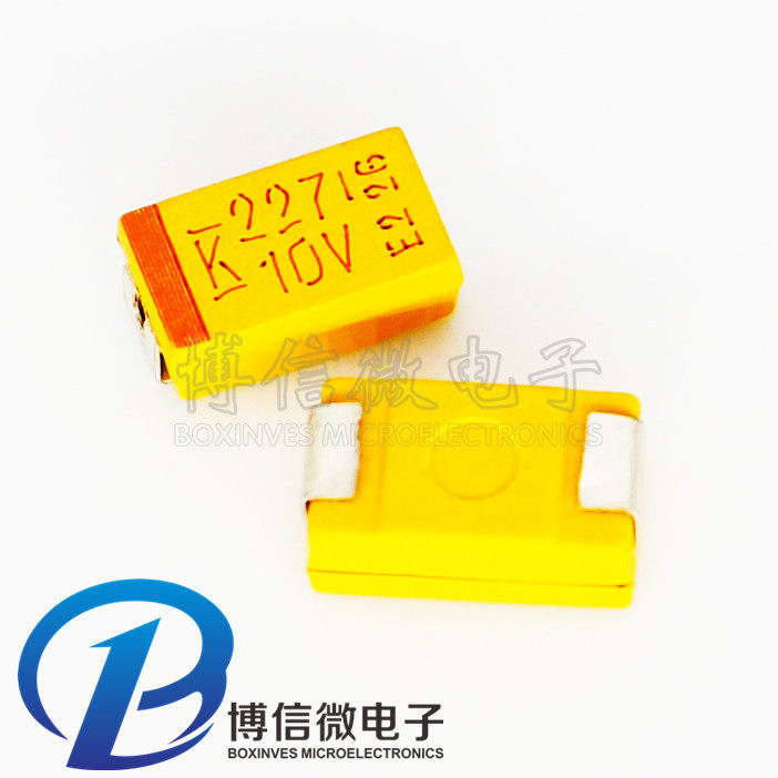10V220UF C型 227A C型贴片钽电容 6032 10%黄色极性钽电容_虎窝淘