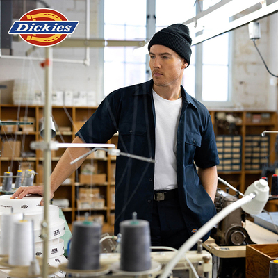 休闲短袖工装Dickies翻领