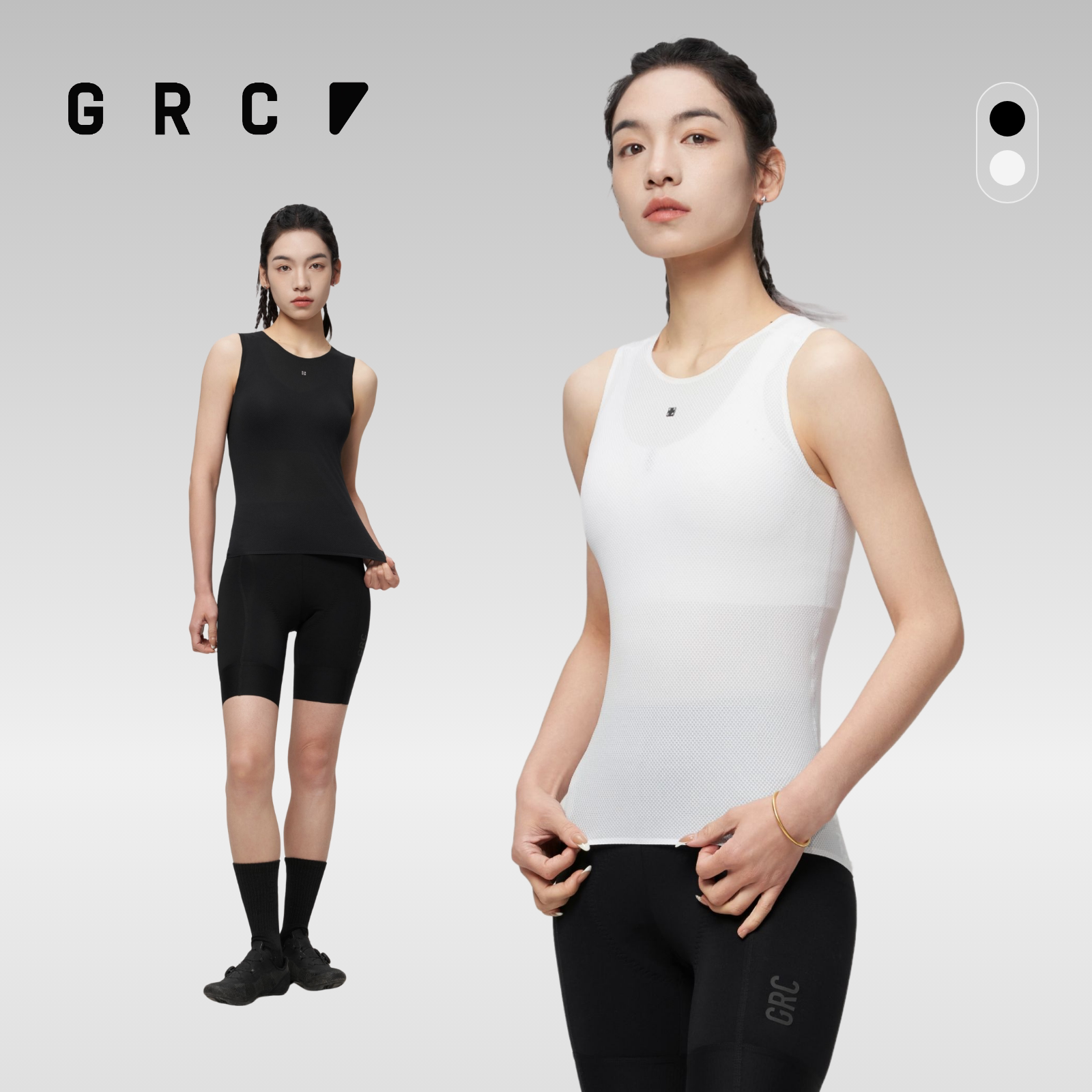 GRC夏季新款BLACK LABEL黑标骑行服速干公路车排汗衫打底内搭衬女