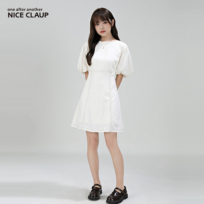 后背蝴蝶结小个子可爱连衣裙