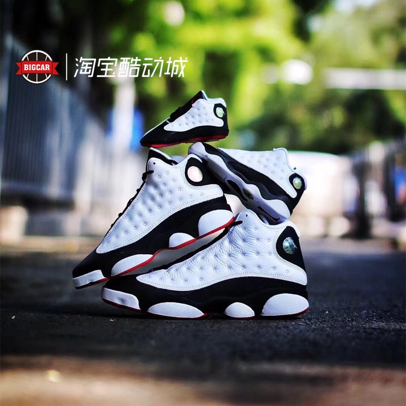 识货推荐 Air Jordan 13 He Got Game AJ13黑白熊猫 414571-104_虎窝淘