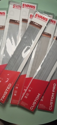 进口美产Evans沙带军鼓响弦CPBST 16 20 24 30根配件黄铜 钢制