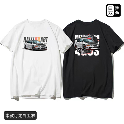 纯棉短袖T恤JDM汽车文化衫