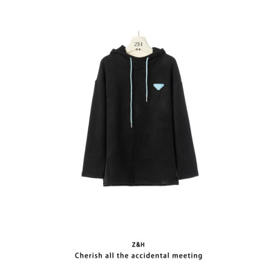 ZH【日落花园】 女连帽宽松型卫衣