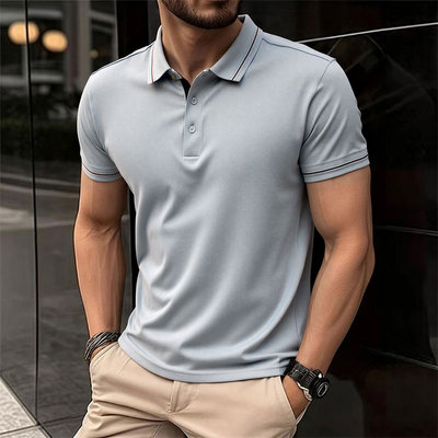 2026夏季冰丝短袖T恤男士新款宽松透气速干运动跑步五分半袖