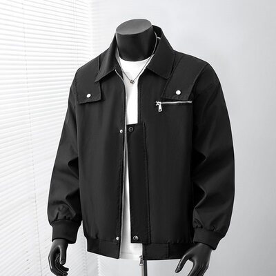 宾杰【厂家直销】2026新品休闲夹克男潮牌立领休闲外套男青少年港