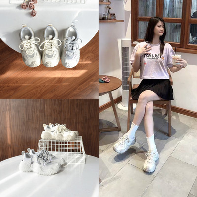 门店269 镂空透气溯溪鞋女2026夏季新款徒步登山鞋厚底运动休闲鞋