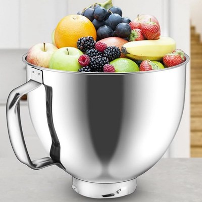美国不锈钢盆家用烘焙打蛋碗加深做蛋糕打发奶油盆适用kitchenaid