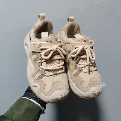 宝贝概念冬男女童鞋加绒保暖魔术贴大棉休闲运动老爹鞋61390