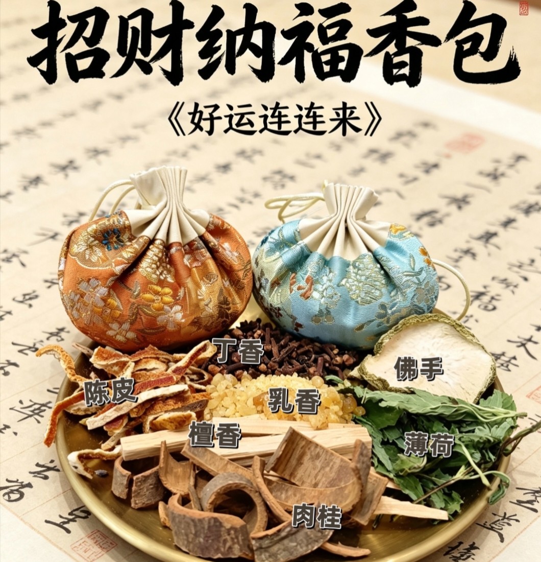 招财纳福香囊好运连连香包草本香袋