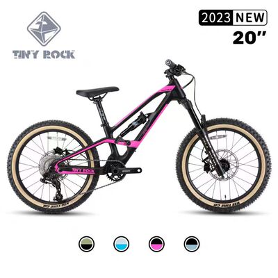 TinyRock速降大师碳纤维软尾山地车青少年速降自行车20”MASTER S