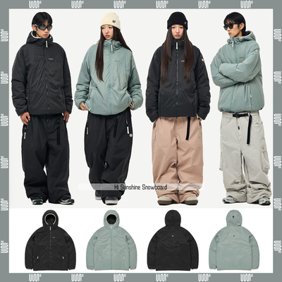 2526USS2韩国滑雪服单板双板男女款防水防风保暖连帽开衫外套上衣