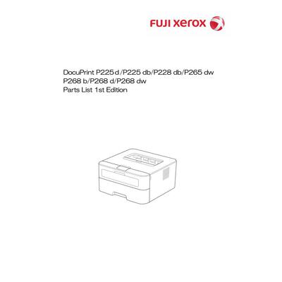 施乐DP P225d P225db P228db P265dw P268b黑白机英文零件手册