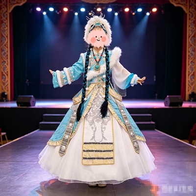 26新款藏族演出服快乐阳光表演服仰望珠穆朗玛雪域甘霖吉曲萨拉河