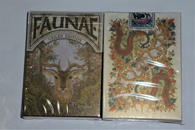 美國原裝進口 Faunae Veiled 梅花鹿 动物油画 收藏 創意 撲克牌