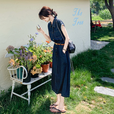 新款 大量现货主推款 牛仔连衣裙配腰带2C153-2501-P135K188