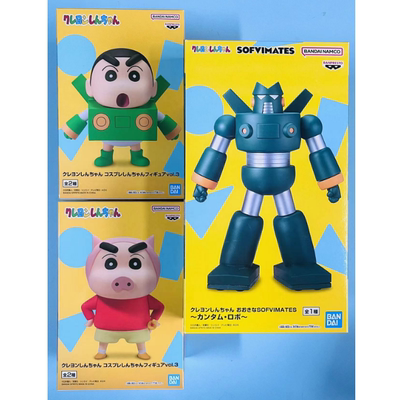 樱漫社 眼镜厂SOFVIMATES蜡笔小新 康达姆机器人 左卫门 景品现货