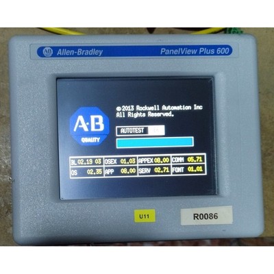 ALLEN BRADLEY PANEIEW 600  2711PT6C20D8  PANEL VIEW 2711P