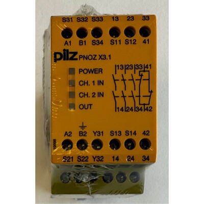 Pilz Sicherheitsrelais PNOZ X31 230VAC 24VDC 3no 1nc 1so 774