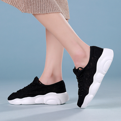 Tt&Mm/汤姆斯女鞋夏季透气帆布鞋软底学生休闲鞋厚底网面老爹鞋