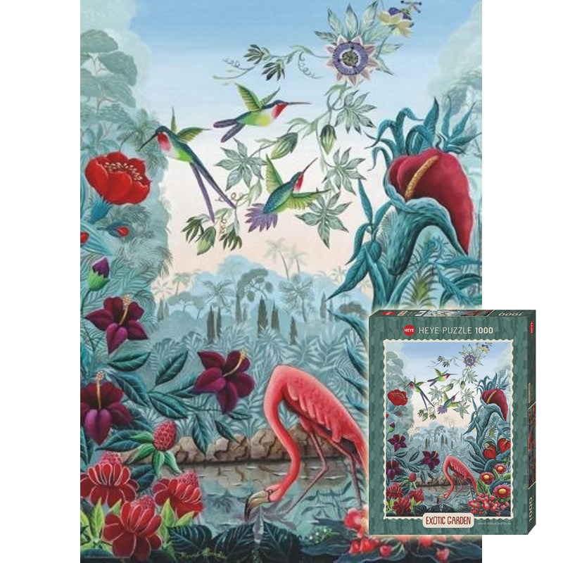 新款现货 德国Heye 1000片 29957 益智有趣成人进口拼图 鸟类天堂_虎窝淘