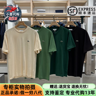 法国鳄鱼男装简约纯棉短袖T恤衫