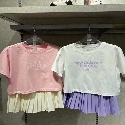 Newbalance女童T恤百褶裙子套装