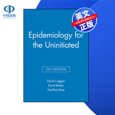 【预售 按需印刷】Wiley出版 外行人的流行病学 Epidemiology for the Uninitiated  进口英文正版书籍