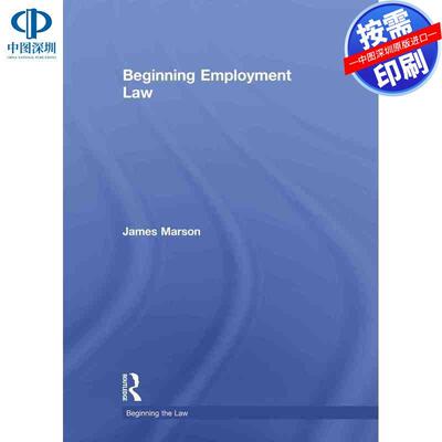 预售【按需印刷】英文原版 开始就业法 Beginning Employment Law 原装进口正版书籍