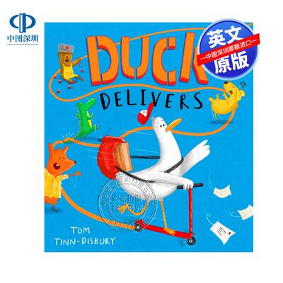 英文原版 鸭子速达 爆笑邮递员故事 儿童英语绘本 Duck Delivers