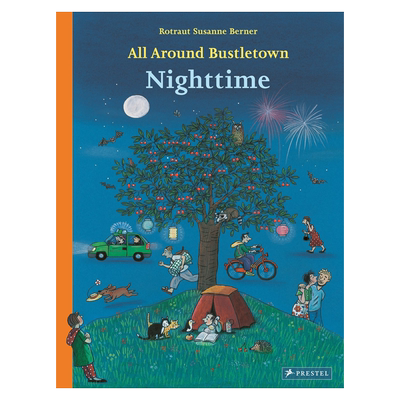 英文原版 繁华都市系列 熙熙攘攘 夜间  All Around Bustletown: Nighttime 插画图书 小镇的街景 儿童趣味绘本周边 正版书