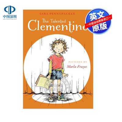 预售英文原版 天才克莱门汀 校园故事 儿童英语章节故事书 The Talented Clementine 中小学生课外语读物