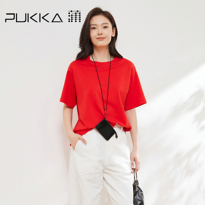 蒲PUKKA通勤休闲宽松透气T恤